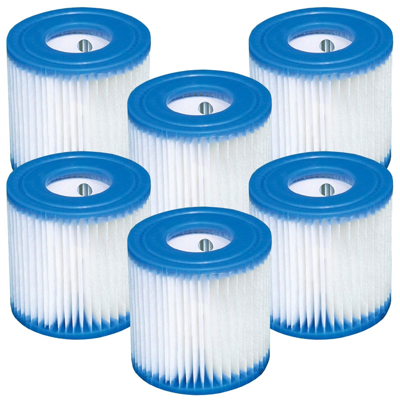 Intex Type H Filter Cartridge for Above Ground Swimming Pool Pumps 6 ...