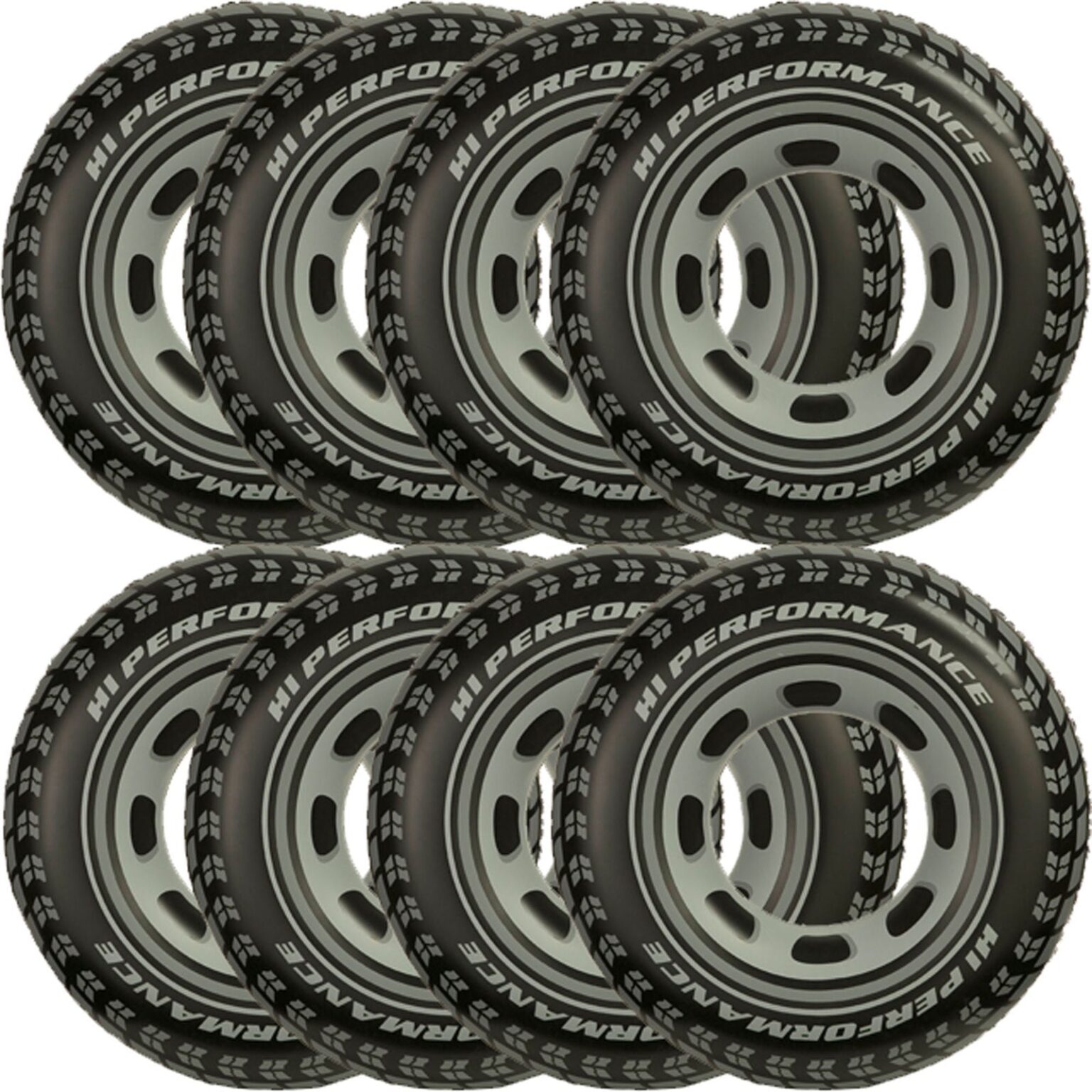 (8) Intex Giant Tire Tube Inflatable Water Swimming Pool Ring Float ...